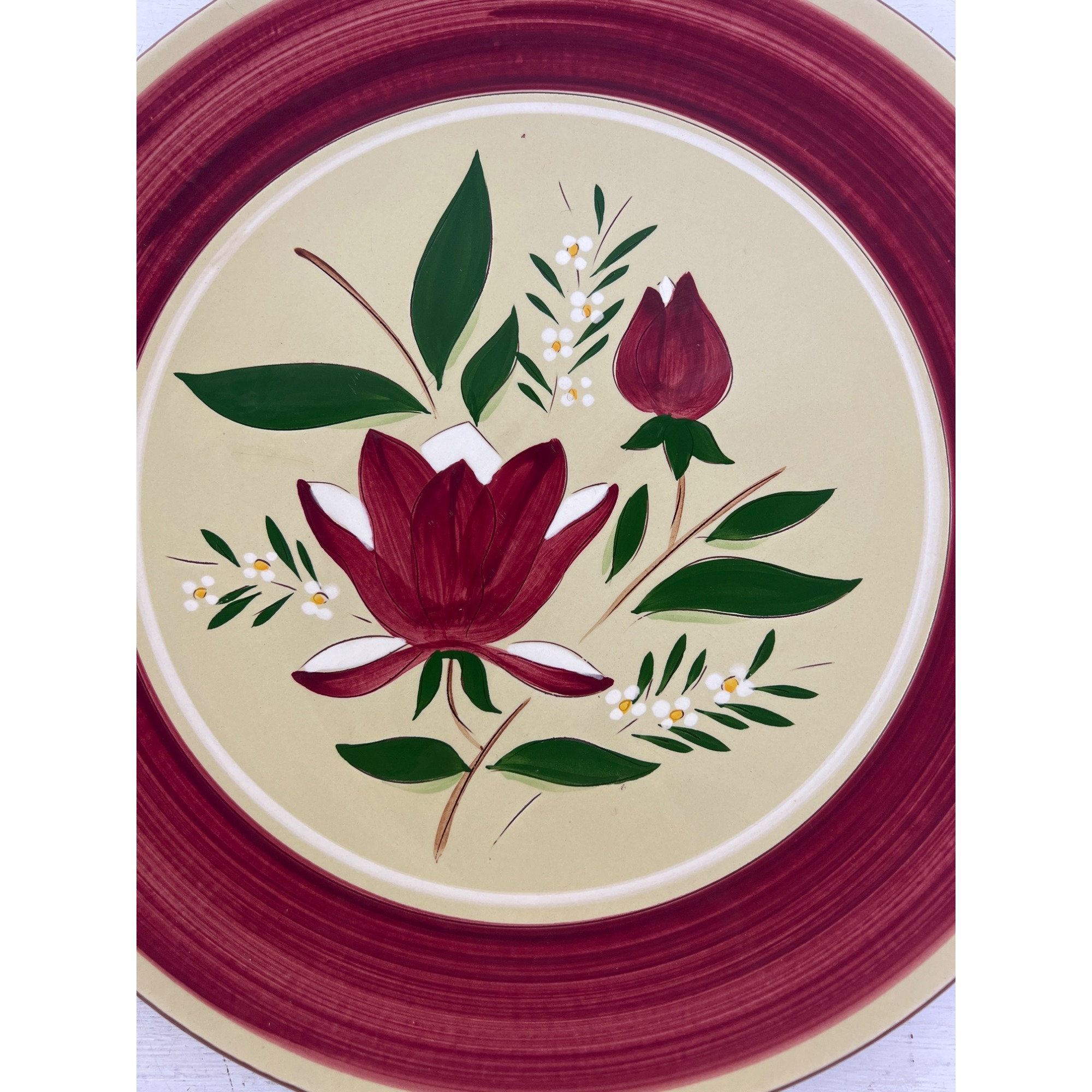 Vintage Stangl Pottery Magnolia Large 14" Round Serving Platter ...