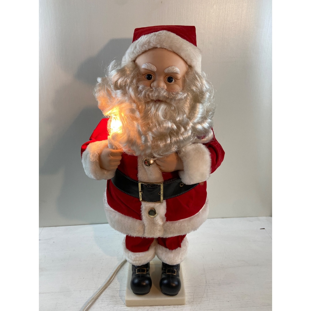 Vintage Christmas Santas Best Animated Motion Santa Claus Light up ...