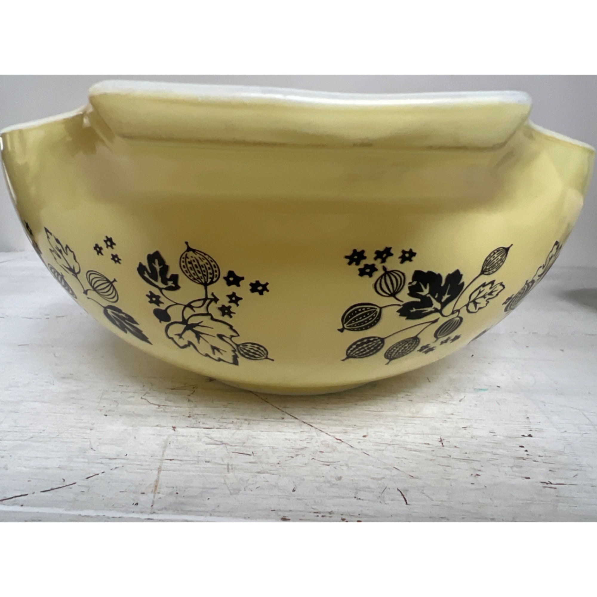 Vintage Pyrex Set of 3 Mixing Bowls 50s/60s Gooseberry Pattern - Etsy