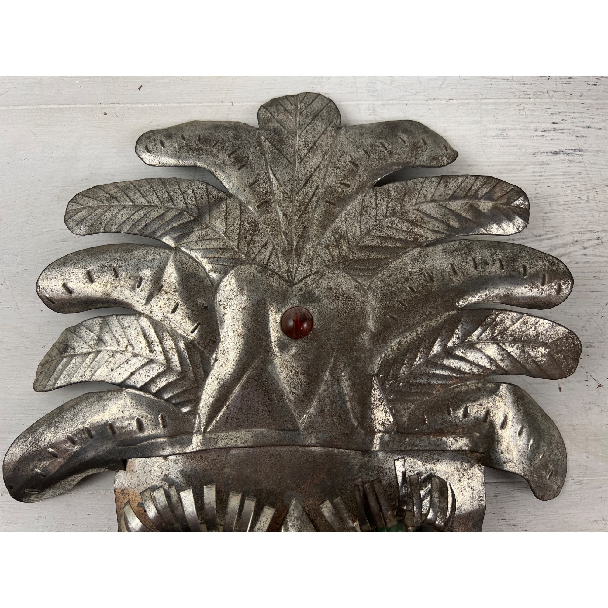 Vintage Mexican Metal Punch Mask Glass Eyes Folk Art Mexico - Etsy