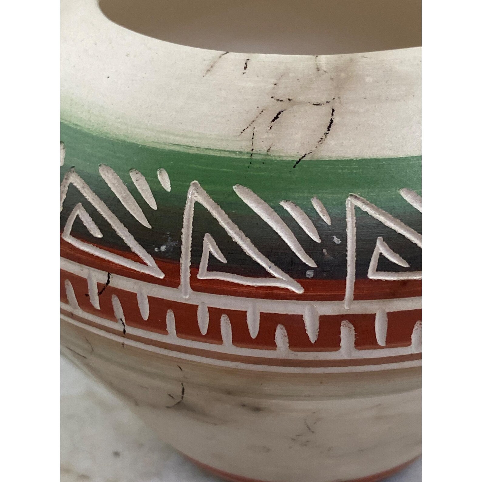 Navajo Horsehair Pottery | Hand-crafted by Terry Smith | Signed - Etsy