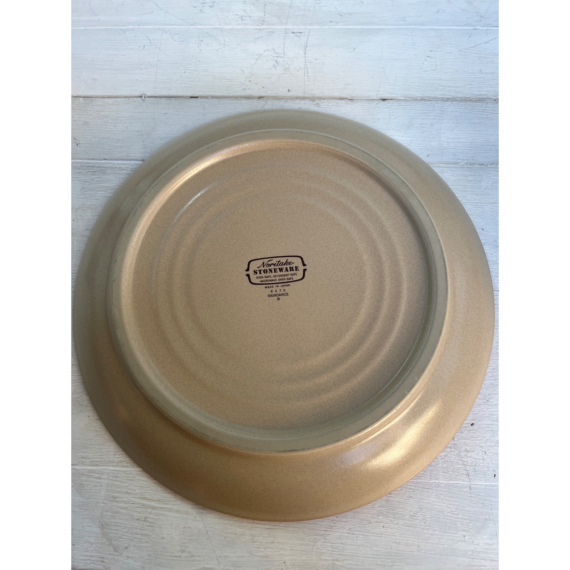 Vintage Noritake Stoneware Raindance 8765 Dinner Plate Made in Japan ...