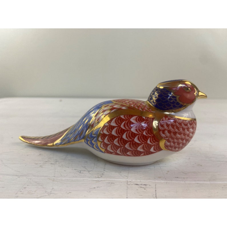 Vintage English Royal Crown Derby Bone China Pheasant - Etsy