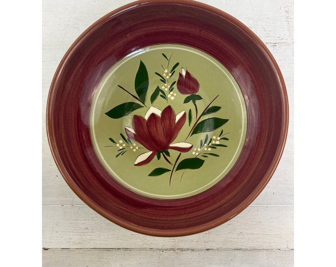 Vintage Stangl Pottery Magnolia Large 12 Serving Bowl - Etsy