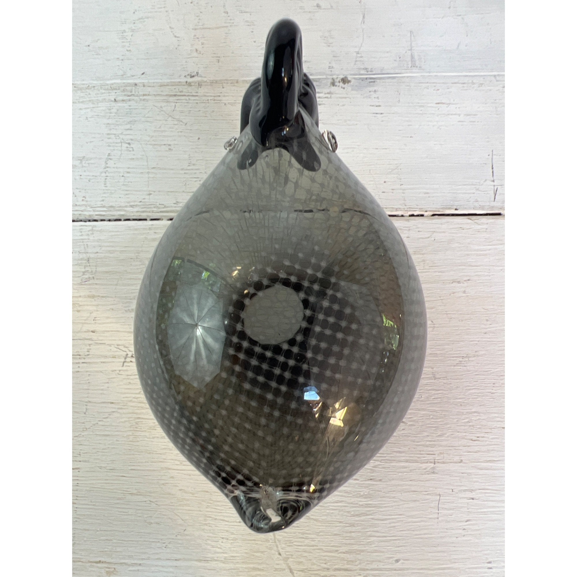 Vintage Mid Century Modern Smoky Glass Rooster Sculpture - Etsy