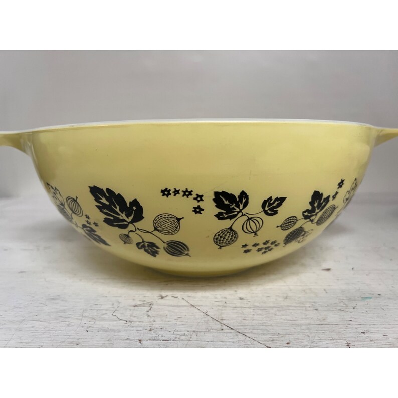 Vintage Pyrex Set of 3 Mixing Bowls 50s/60s Gooseberry Pattern - Etsy
