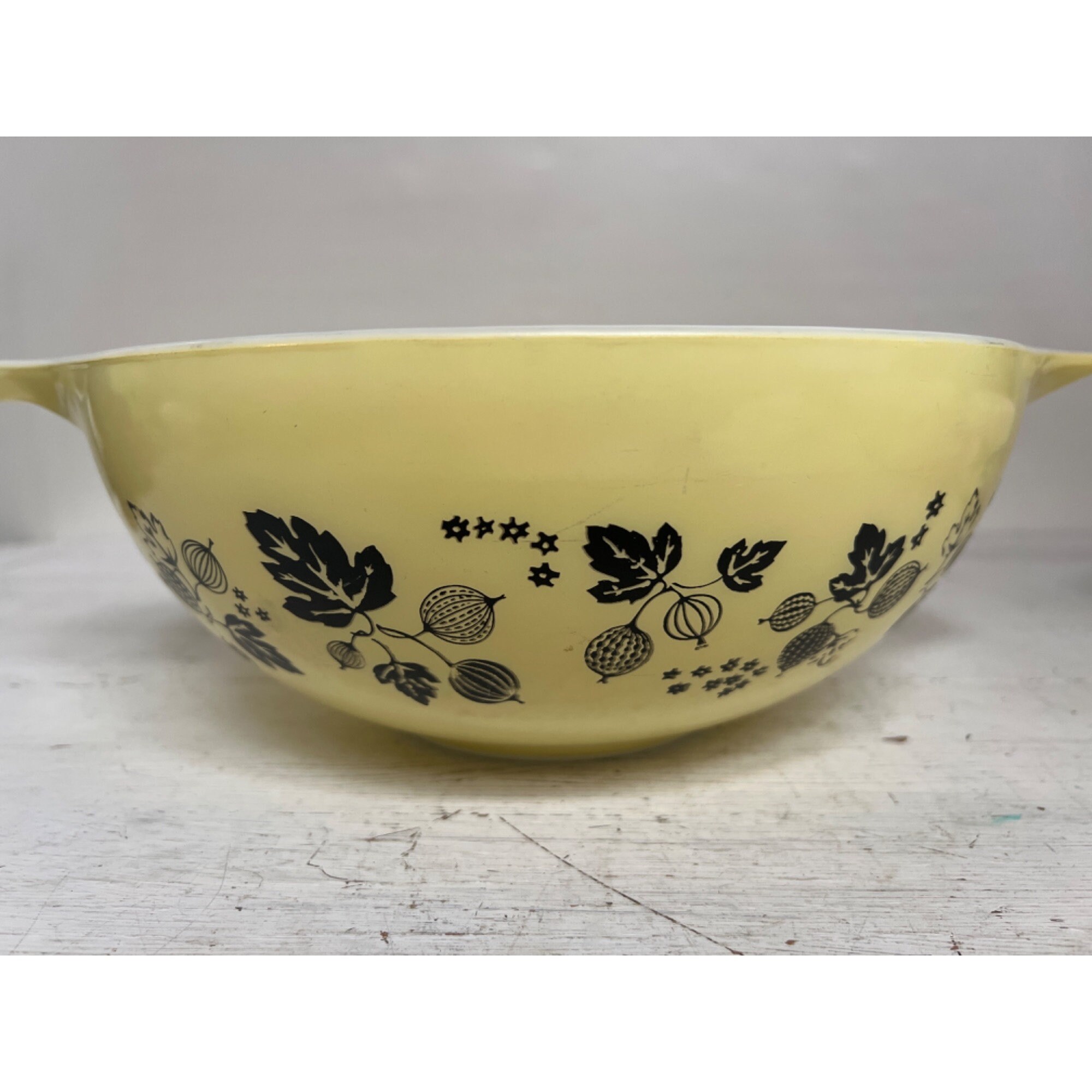 Vintage Pyrex Set of 3 Mixing Bowls 50s/60s Gooseberry Pattern - Etsy