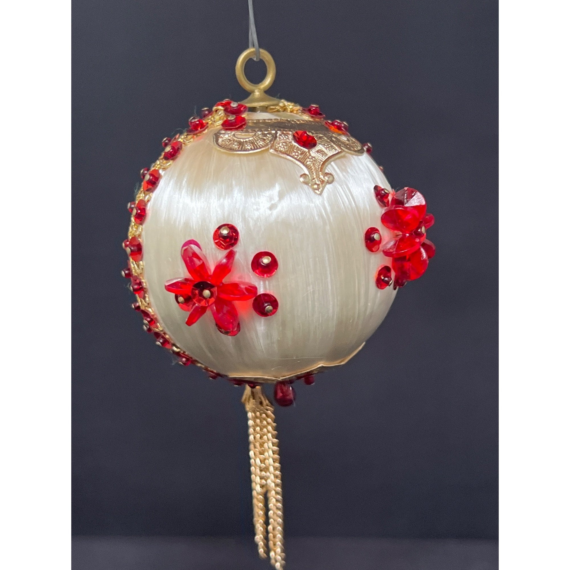 Vintage Handmade Push Pin Christmas Ornament - Etsy