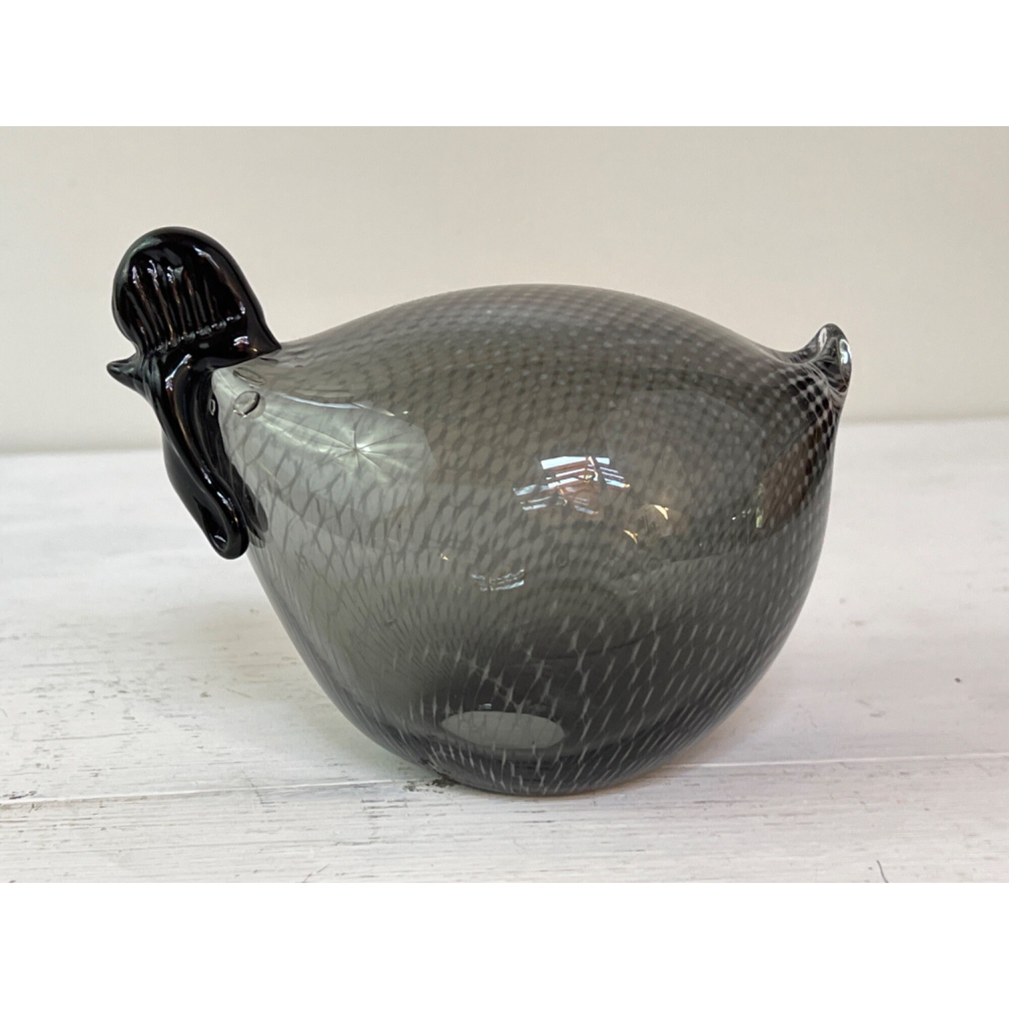 Vintage Mid Century Modern Smoky Glass Rooster Sculpture - Etsy