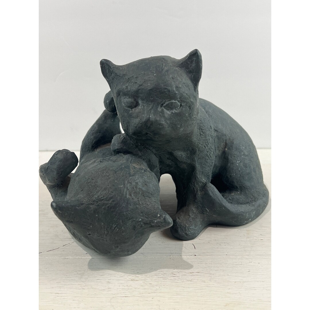 Vintage 1973 Austin Production 2 Kittens/cats Playing, Cast Iron. - Etsy