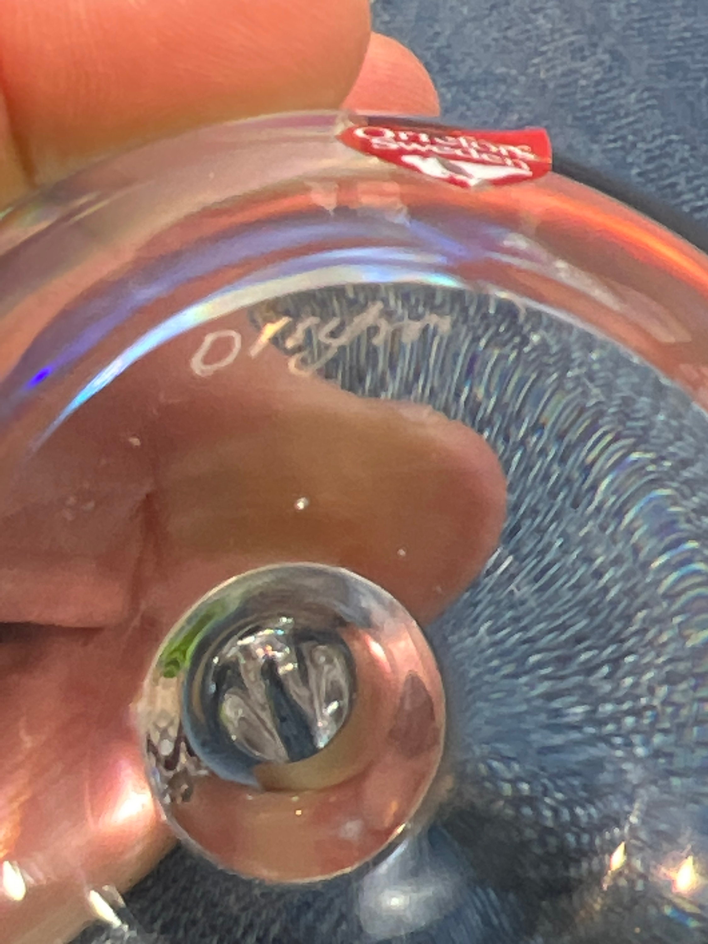 Vintage Crystal Glass Apple by Orrefors Sweden Glass - Etsy