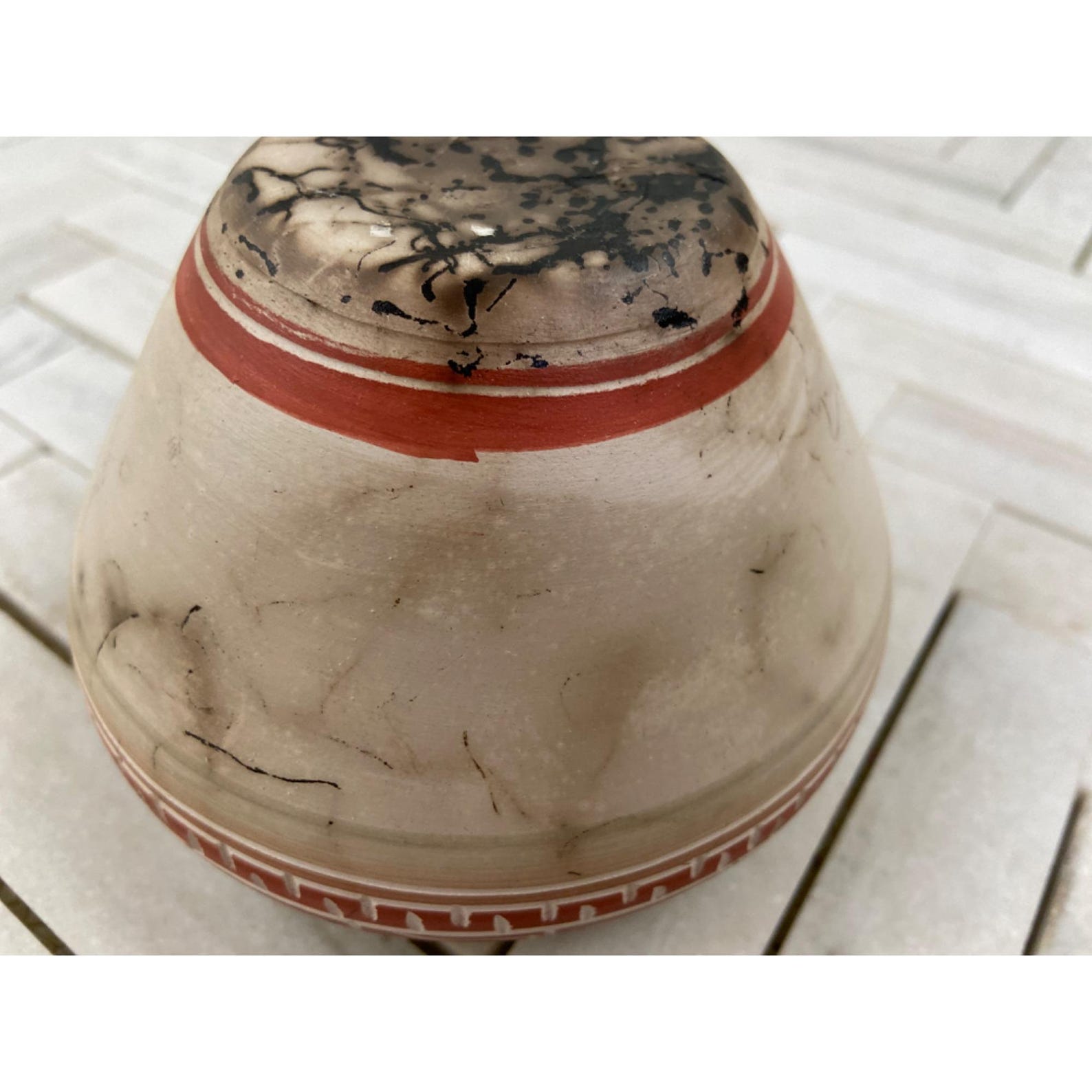 Navajo Horsehair Pottery | Hand-crafted by Terry Smith | Signed - Etsy