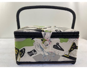 Vintage Singer Sewing Basket - Etsy