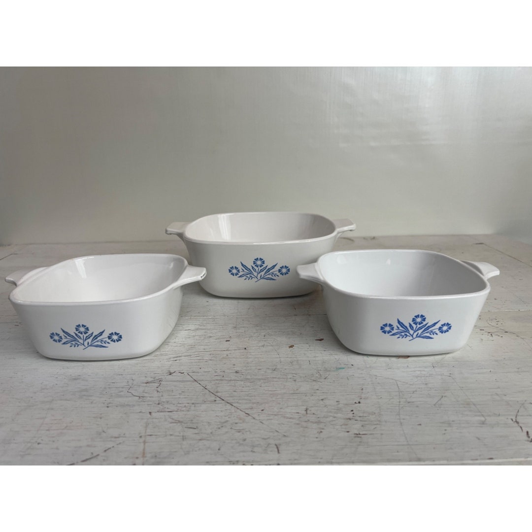 Vintage Corning Ware Blue Cornflower Casserole Dishes - Etsy