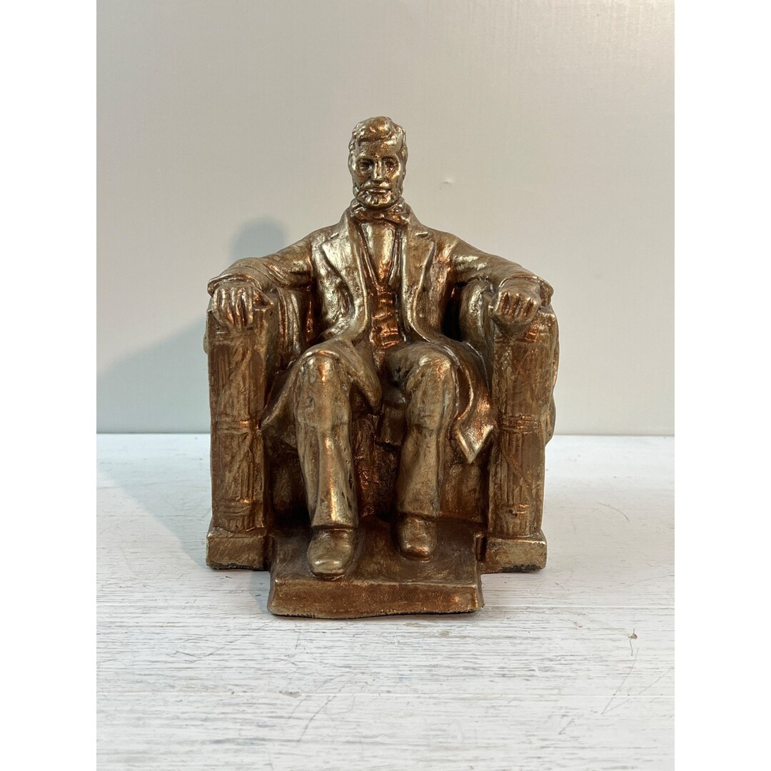 Vintage Seated Abraham Lincoln Chalkware Statue - Etsy