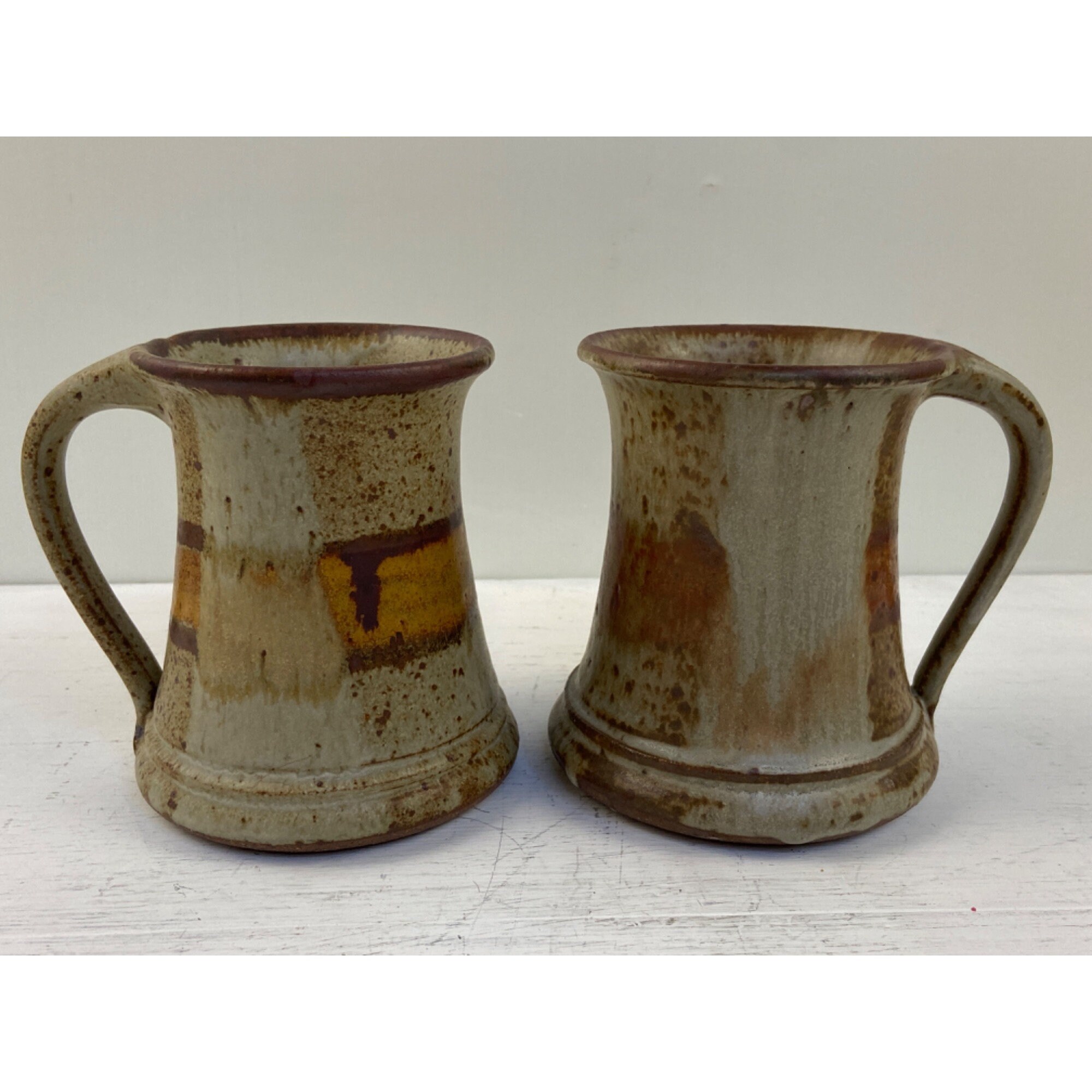 Vintage Studio Art Ceramic Pottery Stein / Mugs, Set of 2 - Etsy
