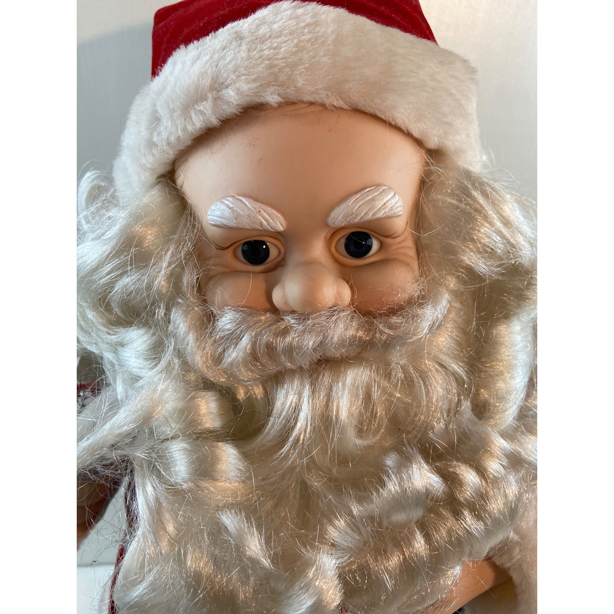 Vintage Christmas Santas Best Animated Motion Santa Claus Light up ...