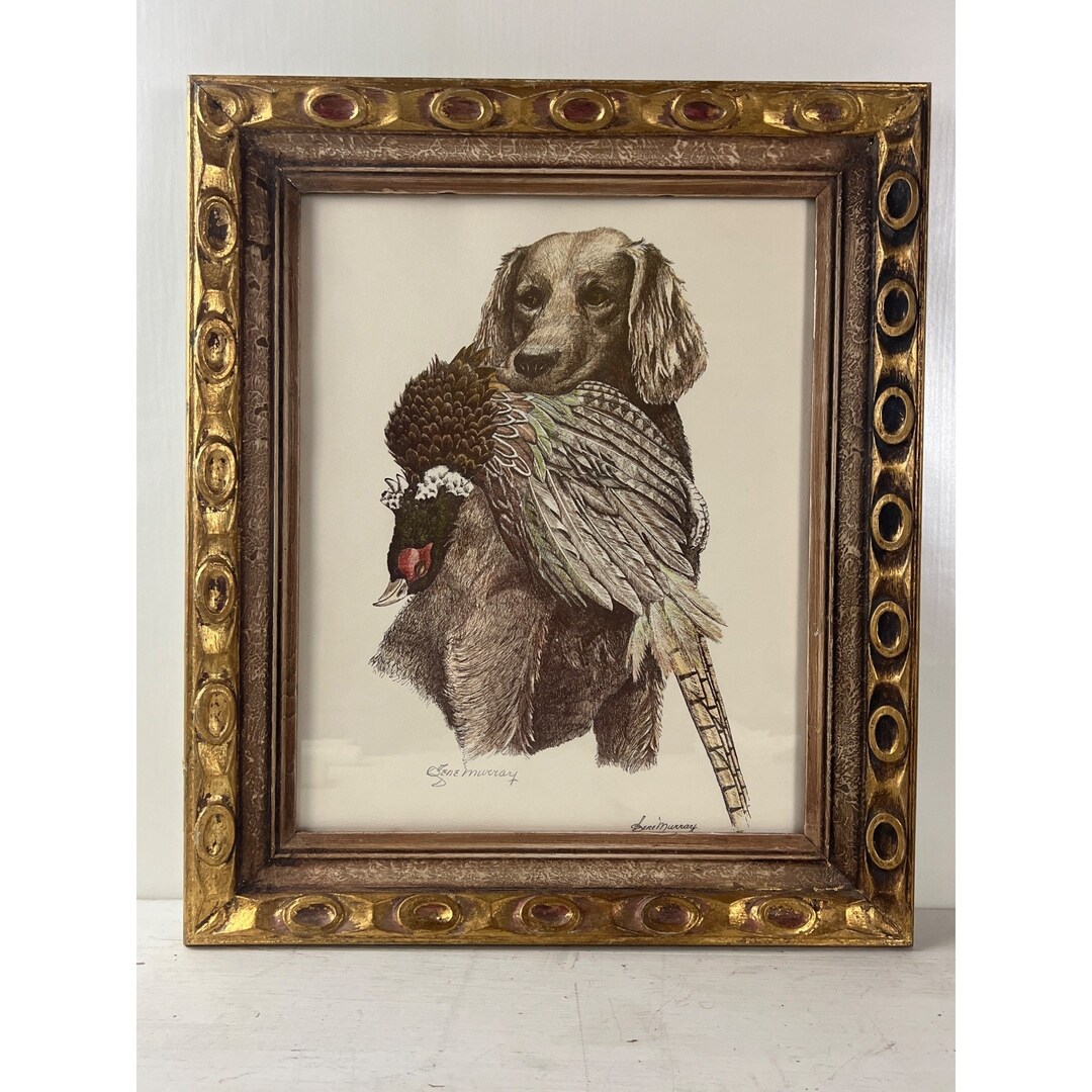 Vintage Gene Murray Wildlife Signed Print Framed Pen Ink Art. - Etsy