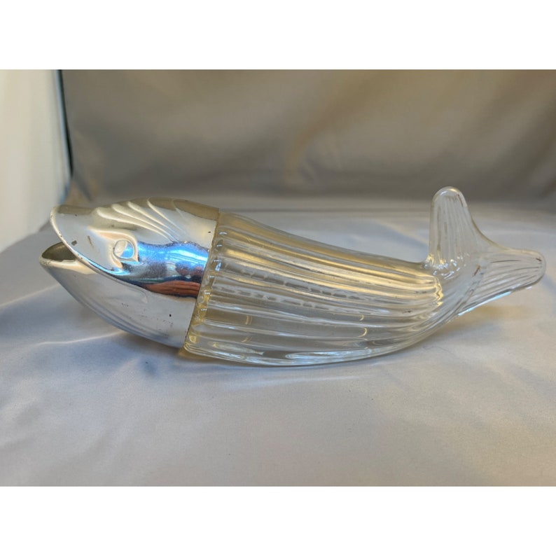 Vintage Nuss Wal nut Whale Glass Fish Nut Dispenser West Germany - Etsy