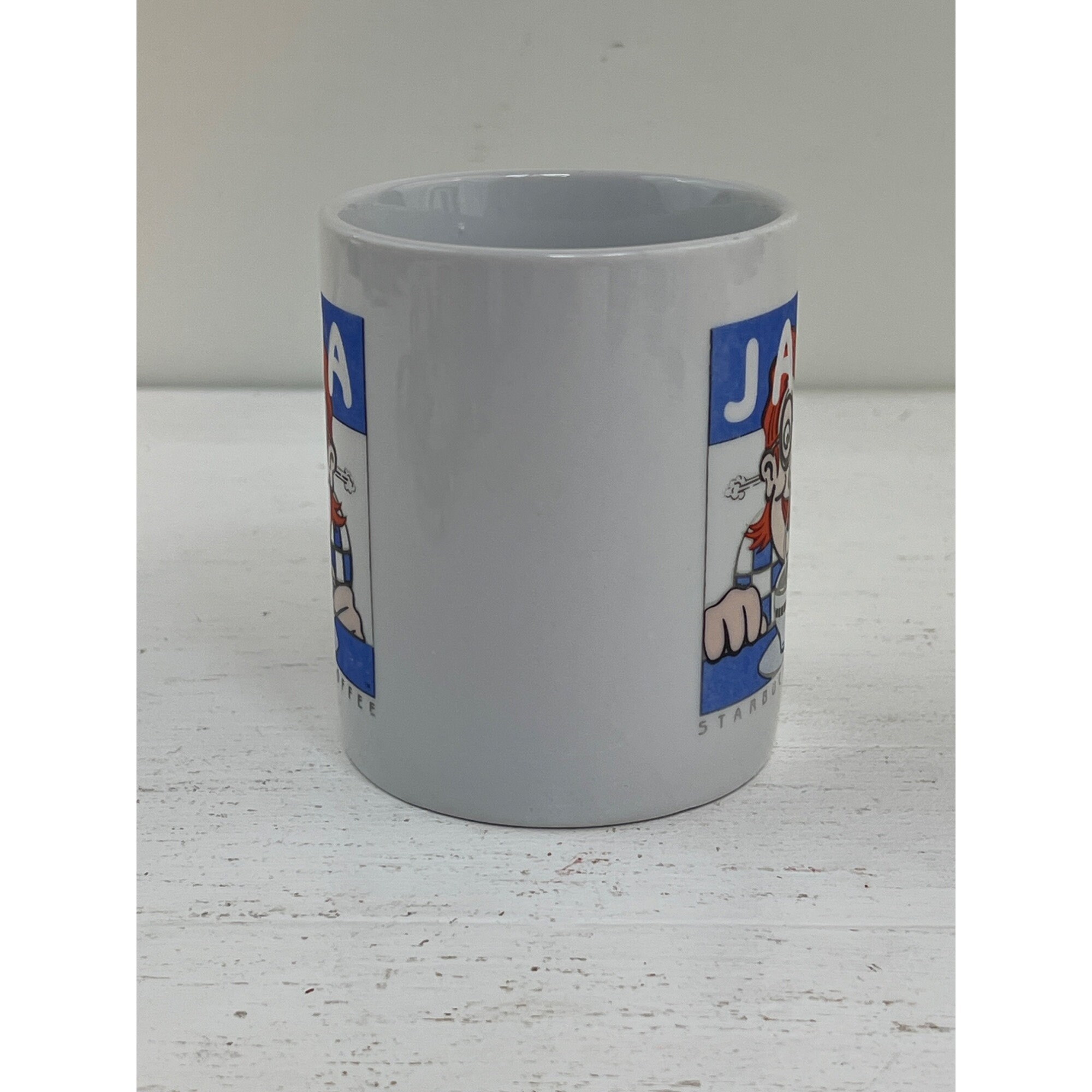 Vintage Starbucks Coffee Mug Cup java Cartoon Seattle Coffee 1990s - Etsy