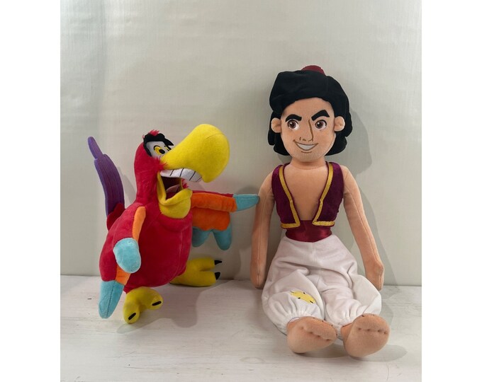 Disney Lago Plush Aladdin 18" and Jafar 11" Lago Plushies - Etsy