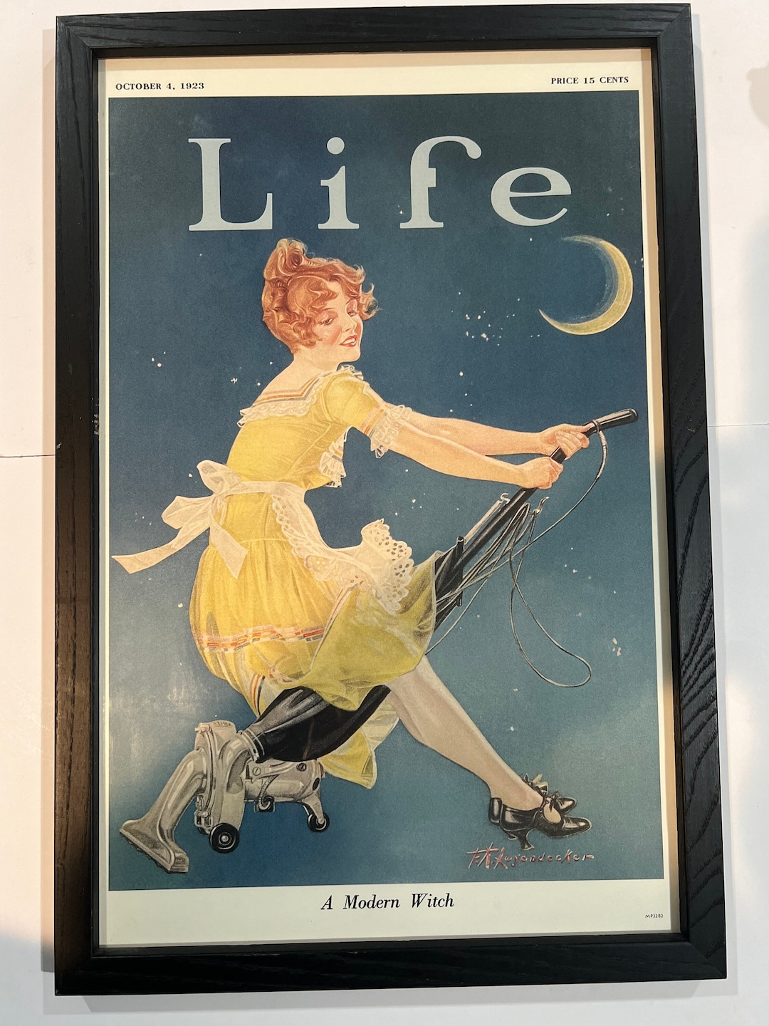 Life Magazine - “A Modern Witch” 1923 Framed Print. - Etsy