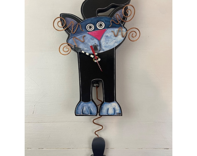 Vintage Michelle Allen Designs Cat & Mouse Wall Clock - Etsy