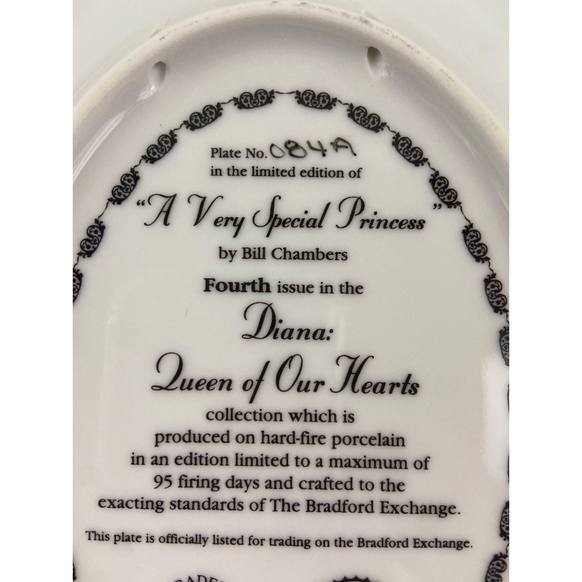 Vintage A Very Special Princess Plate for Princess Diana Queen of Our ...