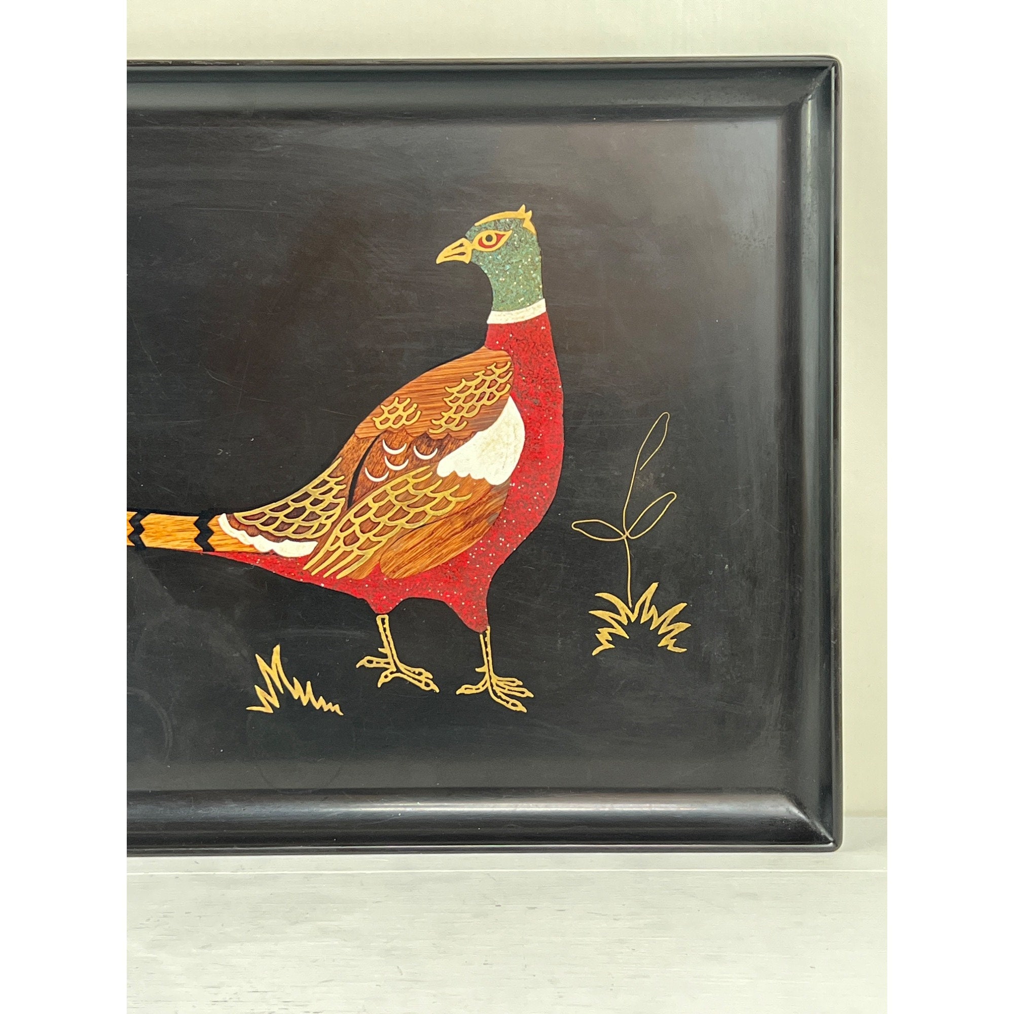 Rare Vintage Mid Century Large COUROC of Monterey California Couroc ...