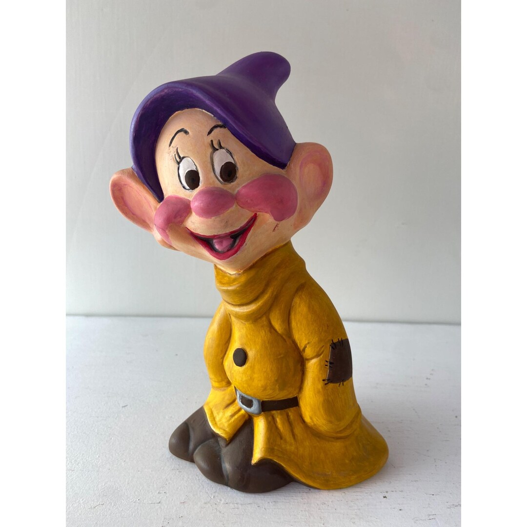 Vintage 1981 Walt Disney Prod Snow White's Dopey Ceramic Figure Hand ...