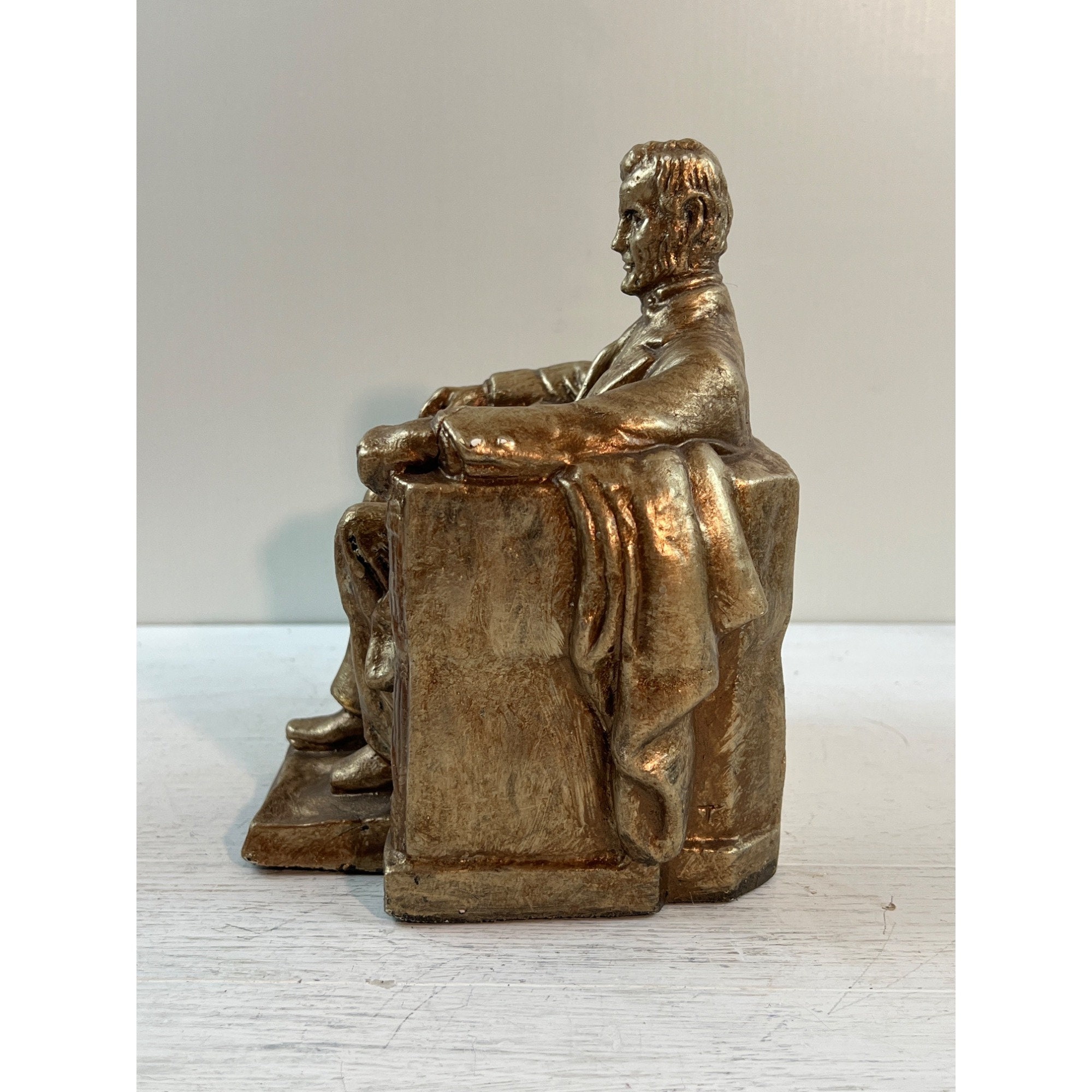 Vintage Seated Abraham Lincoln Chalkware Statue - Etsy