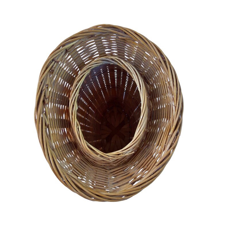 Vintage Wicker Rattan Ginger Jar Basket With Lid 7” - Etsy