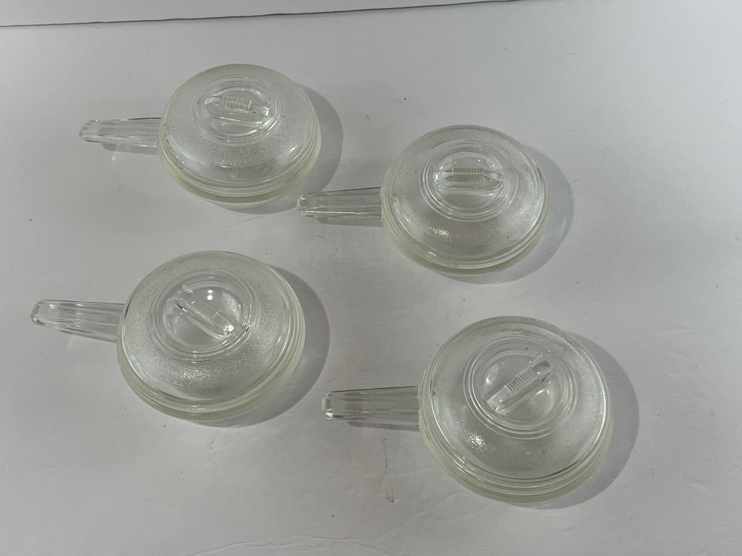 Vintage - Datom Co New York Glass Ovenware With Lids, Set of 4. - Etsy