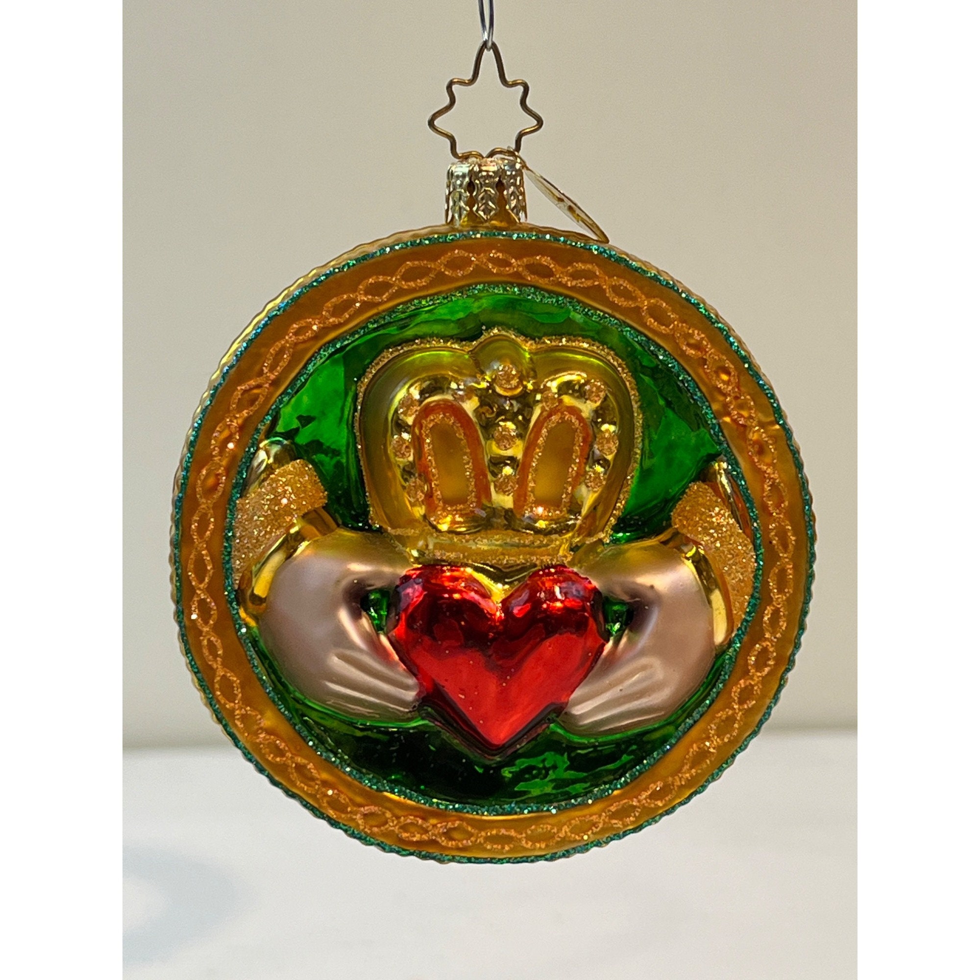 Vintage Christopher Radko Pledge of Erin Hand Crafted Glass Ornament - Etsy