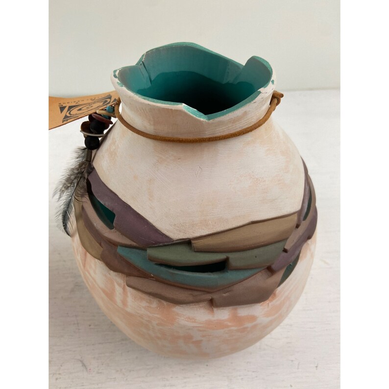 Vintage 1998 Steven Kaye Pottery Designs Vase 8 - Etsy