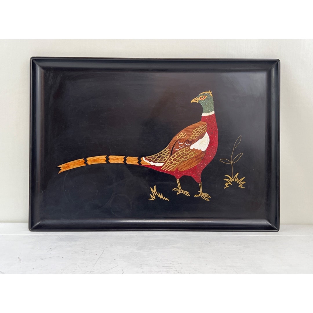 Rare Vintage Mid Century Large COUROC of Monterey California Couroc ...