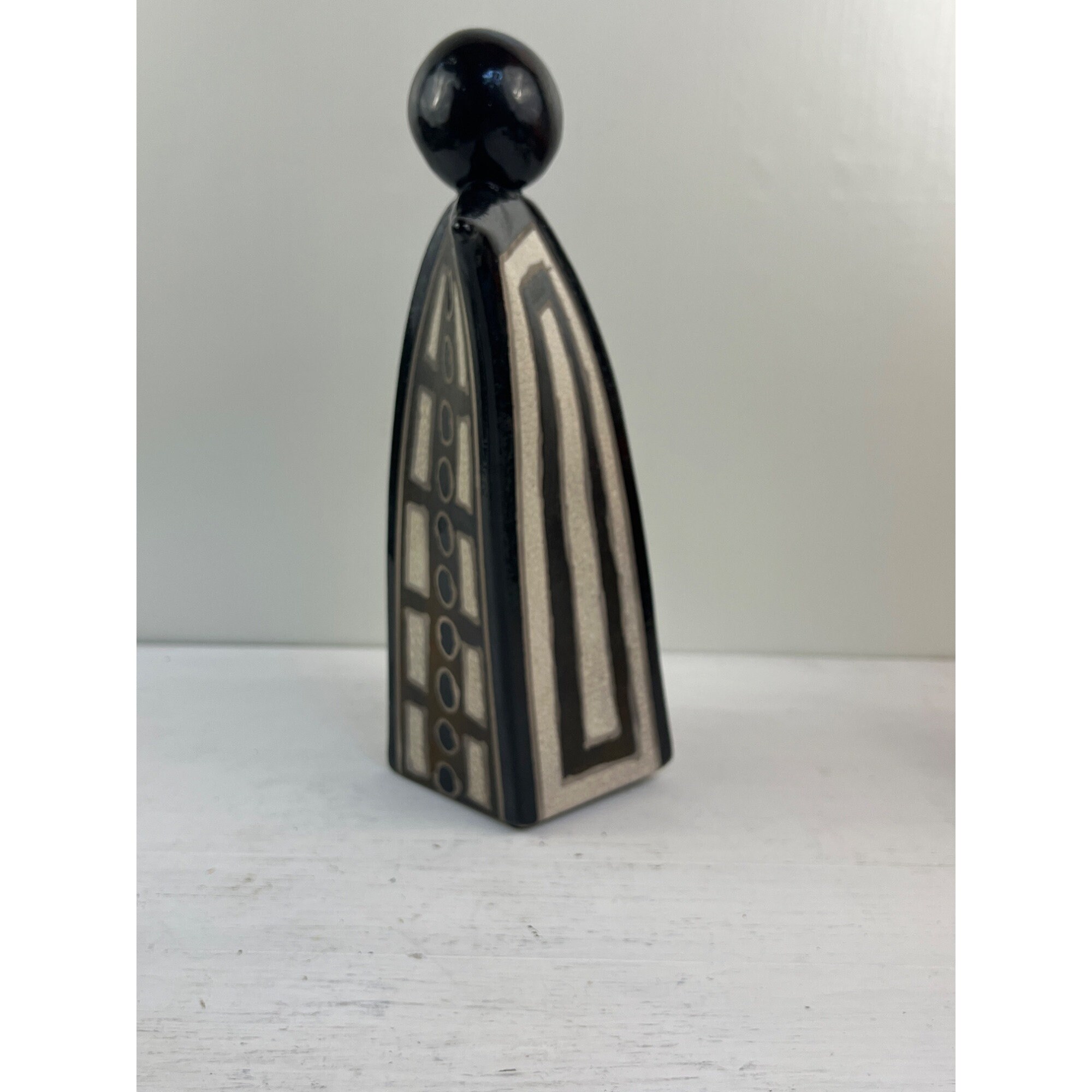 Vintage Barb Hertel Studio Art Guardian Spirit Raku Pottery 13.5'H - Etsy