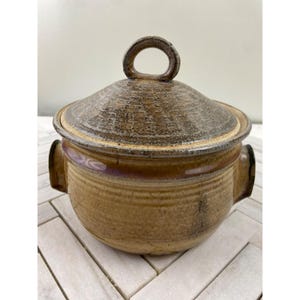 Vintage Studio Pottery Casserole Dish With Lid - Signed Sharon - Etsy