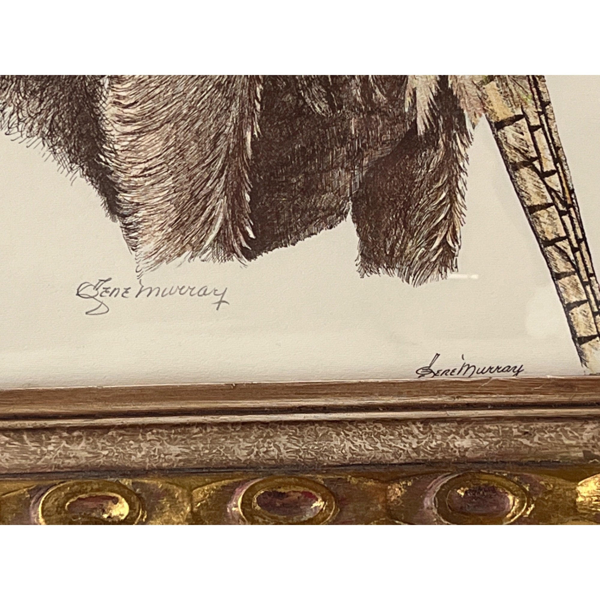 Vintage Gene Murray Wildlife Signed Print Framed Pen Ink Art. - Etsy