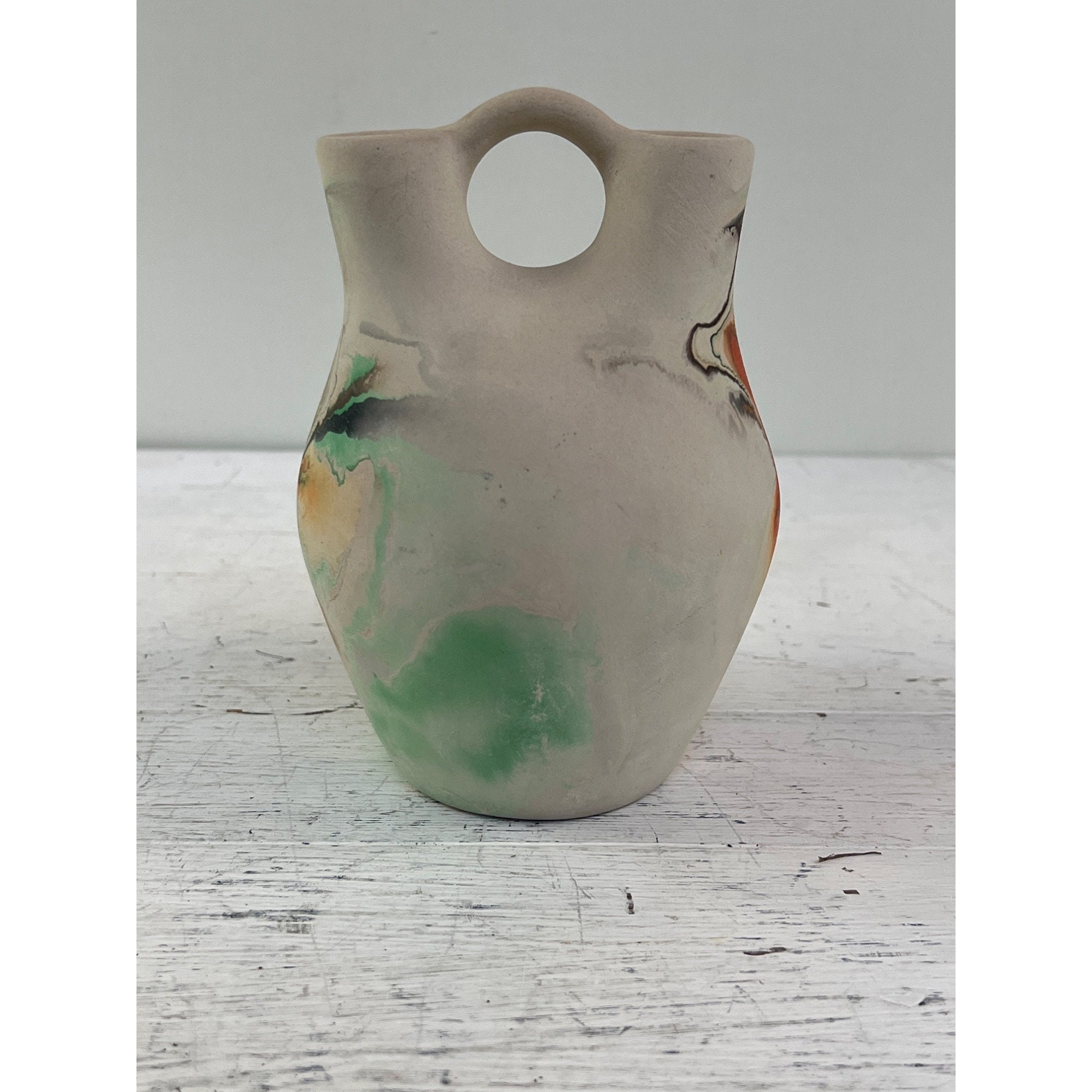 Vintage Nemadji Pottery Wedding Vase - Etsy