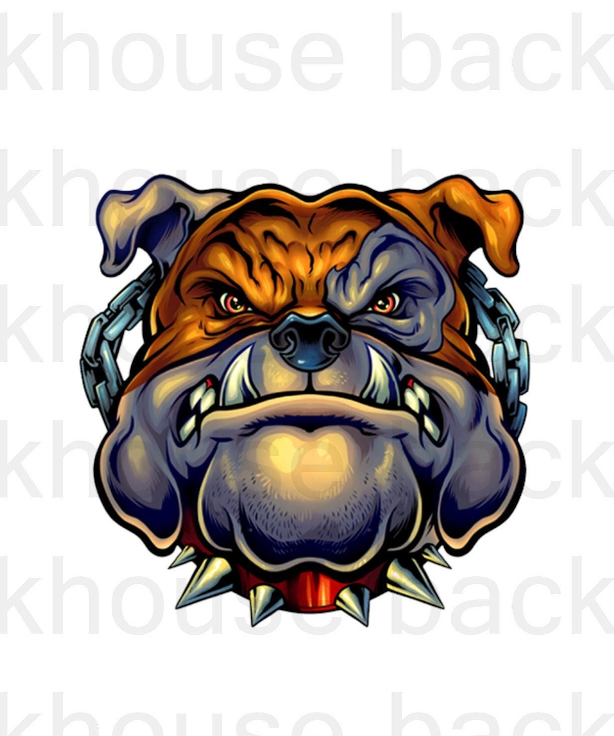 Bulldog PDF, PNG Download, Create Your Own Mascot, Digital Download ...