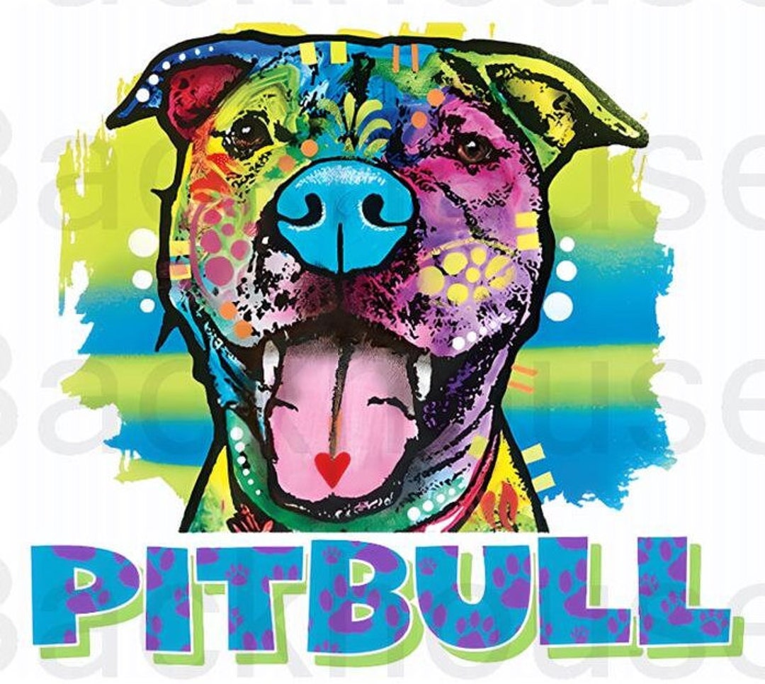 Pitbull Life, Sublimation Transfer, Ready to Press Transfer, Printed ...