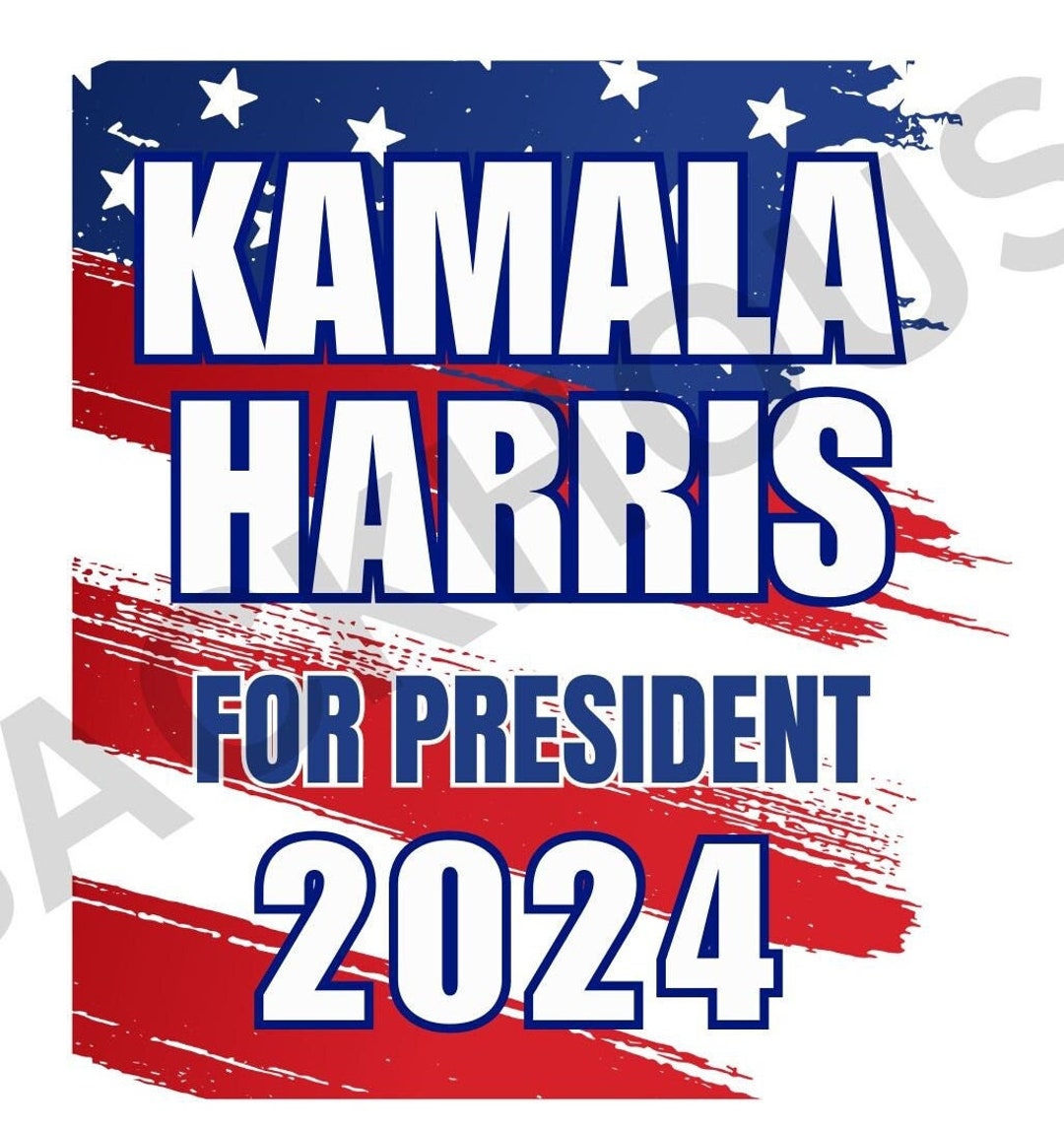 Kamala Harris for President, PNG, Instant Download, Digital Download, T ...