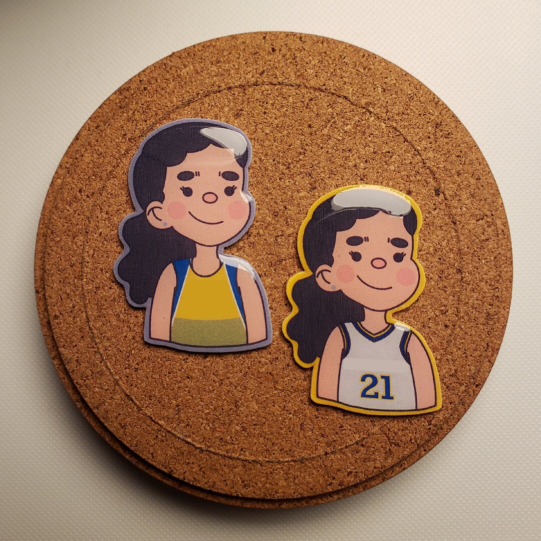 Personalized Duo Sports Caricature Pin Pack - Etsy