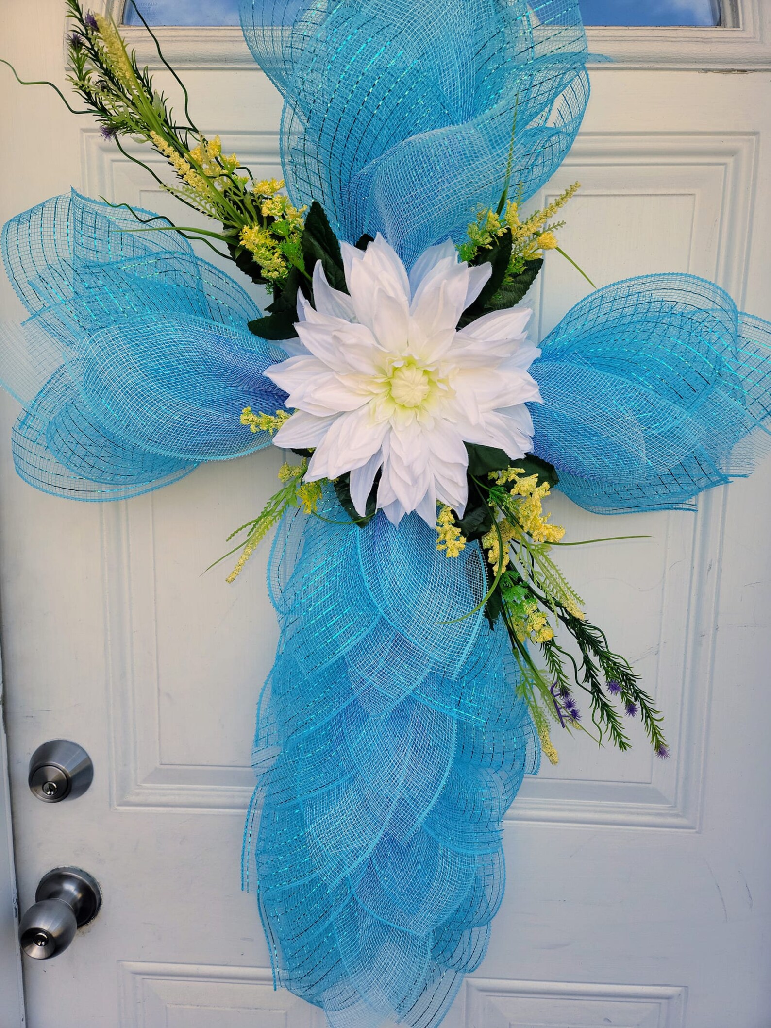 Easter Wreath Cross Wreath Cross Door Hanger Door Wreath - Etsy