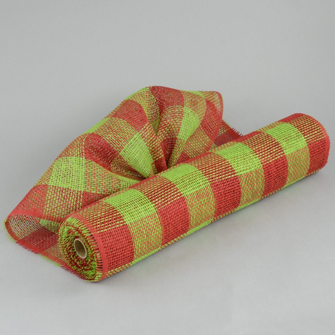 Deco Mesh, Wreath Mesh, Paper Mesh, Red and Green Mesh, Deco Mesh, Mesh ...