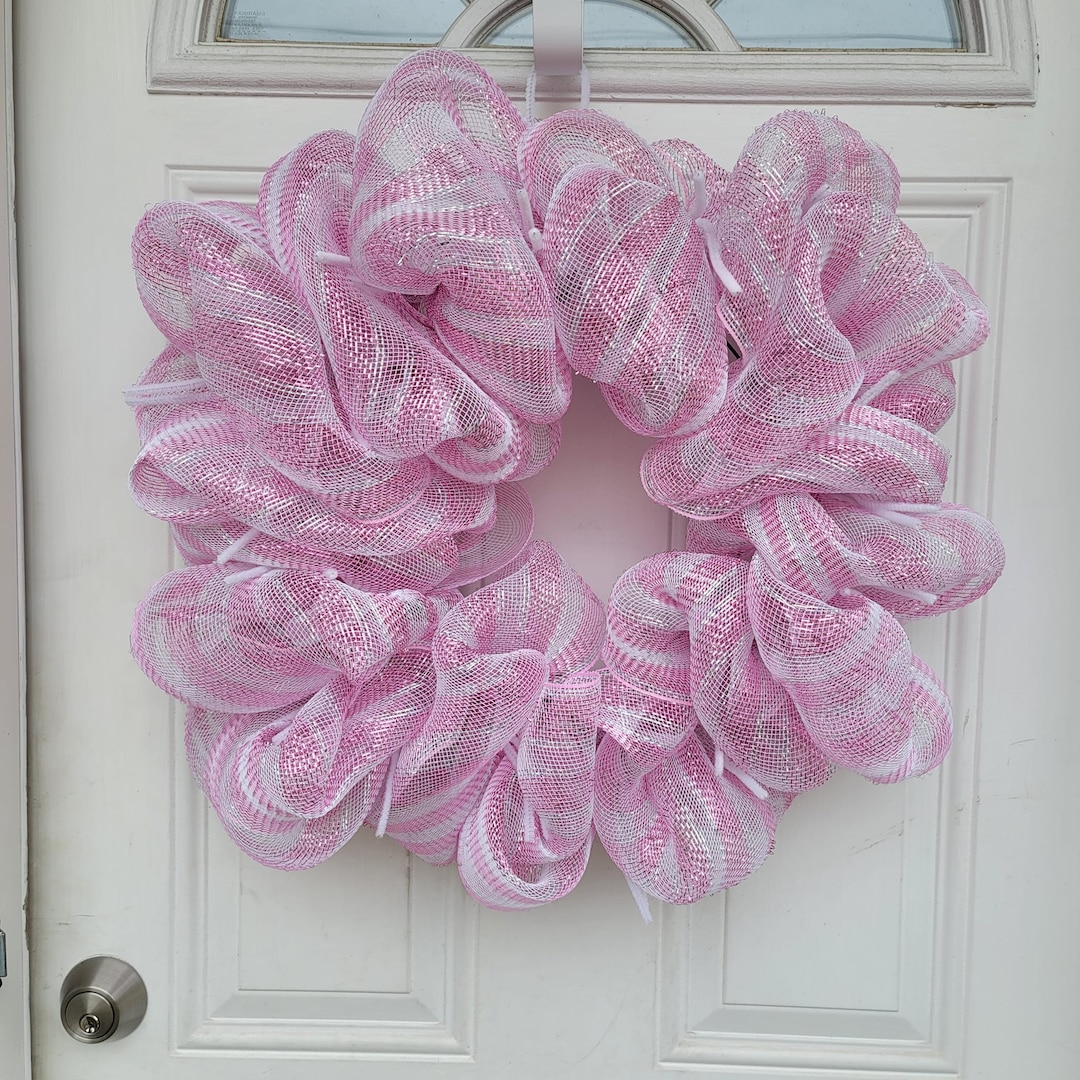Gift for Mom, Diy Blank Wreath, Summer Wreath, Blank Wreath, Deco Mesh ...