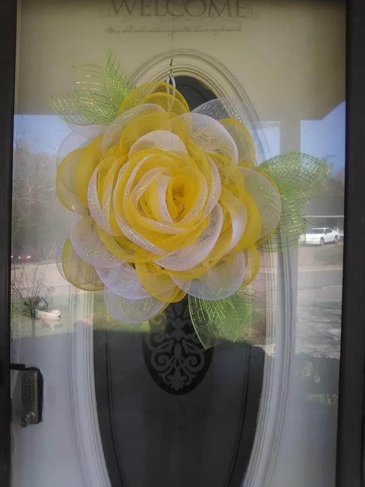 Floral Door Hanger: Choose Your Color, Everyday Wreath - Etsy
