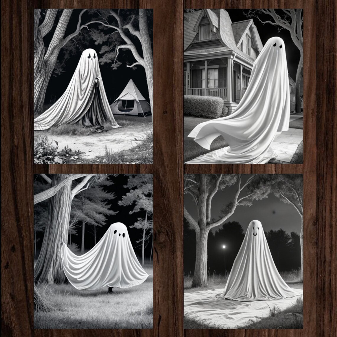 Sheet Ghost Coloring Pages - Etsy
