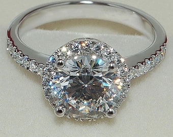 Diamond Lab Created Ring - Etsy